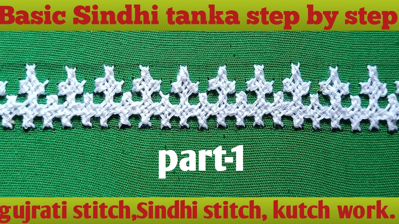 Hand embroidery/kutch work/Gujrati stitch/basic sindhi stich,sindhi embroidery.@PoojaArtsplanet ...