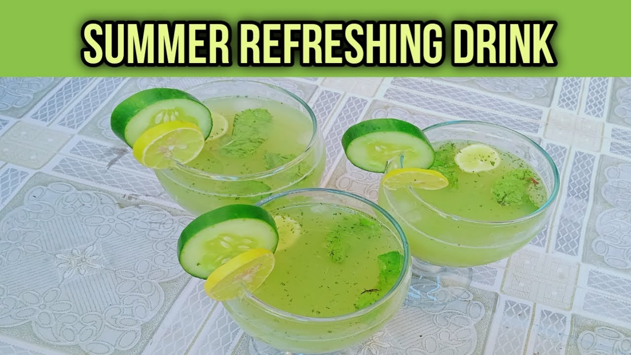 Cucumber Mint Cooler - Refreshing Cucumber Drink For Hot Summer Days ...