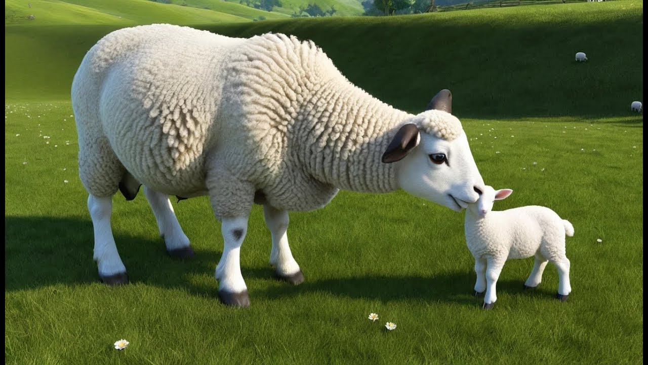 White Sheep, Fluffy and Fat | Cute Sheep Rhyme for Kids | Toddler ...