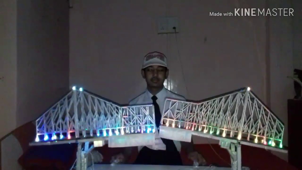 Kolkata Howrah Bridge project model - YouTube
