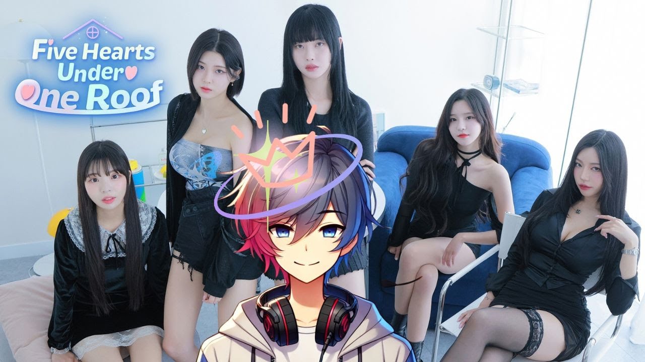 TINGGAL SERUMAH DENGAN 5 CEWEK, CHAOS ATAU ROMANTIS!?!? | Five Hearts ...