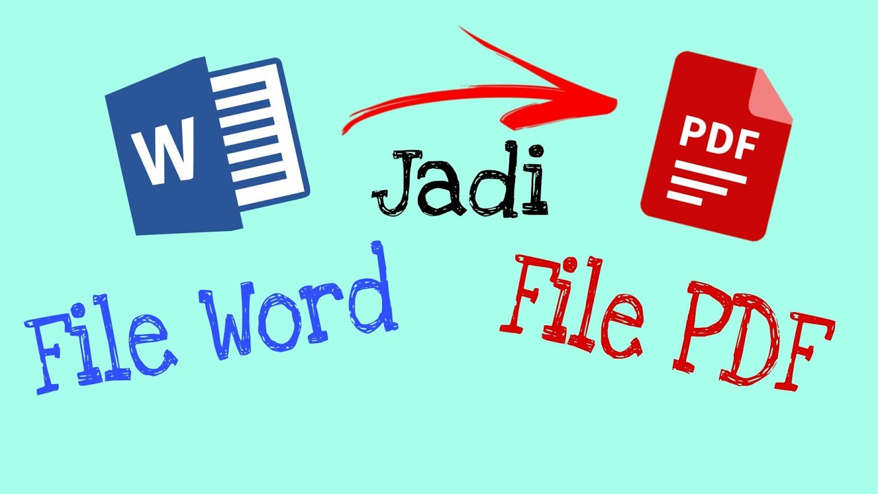 Tutorial Simple Membuat File Word jadi File Pdf - YouTube