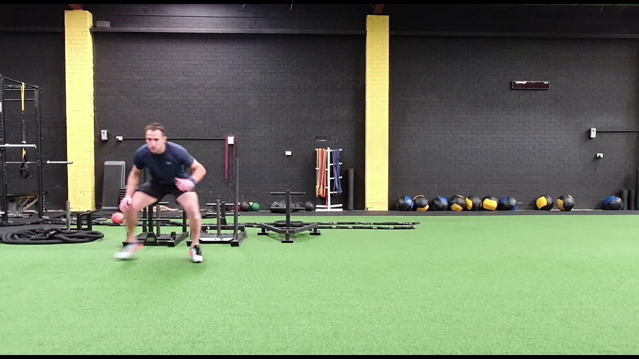 Lateral Shuffle to Run Off - YouTube
