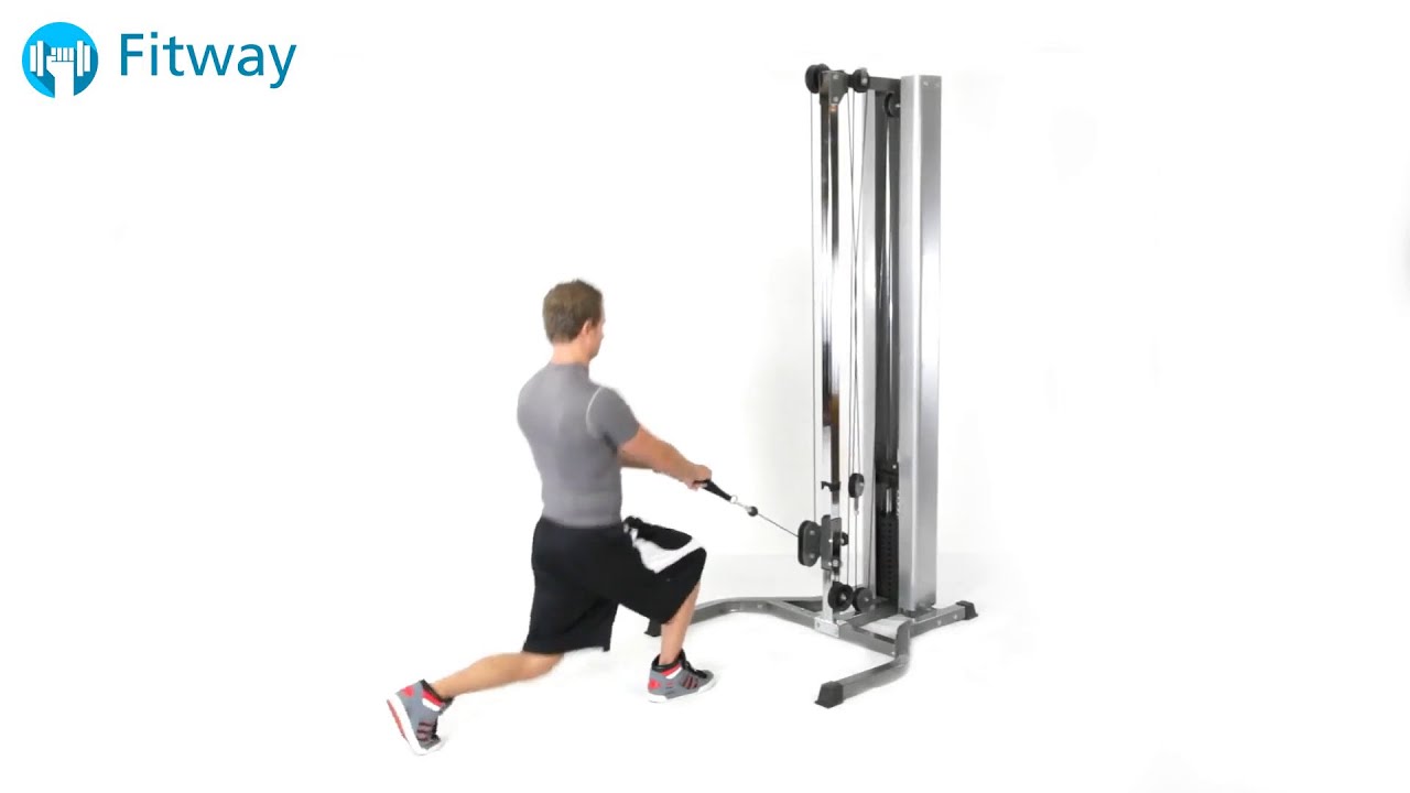 How To Do: Cable Lunge - Backward | Leg Workout Exercise - YouTube