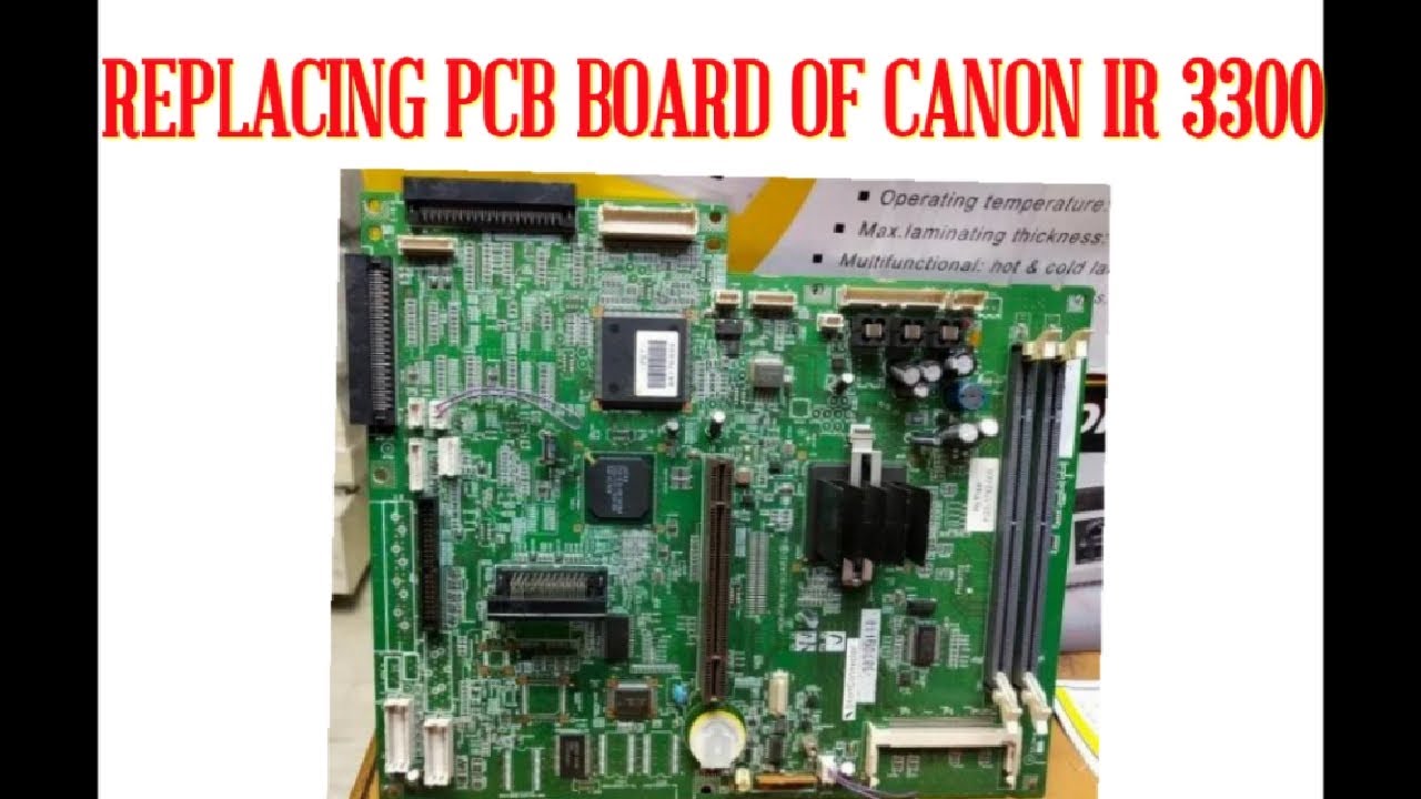 Replacing the PCB BOARD Of Canon IR 3300 - YouTube