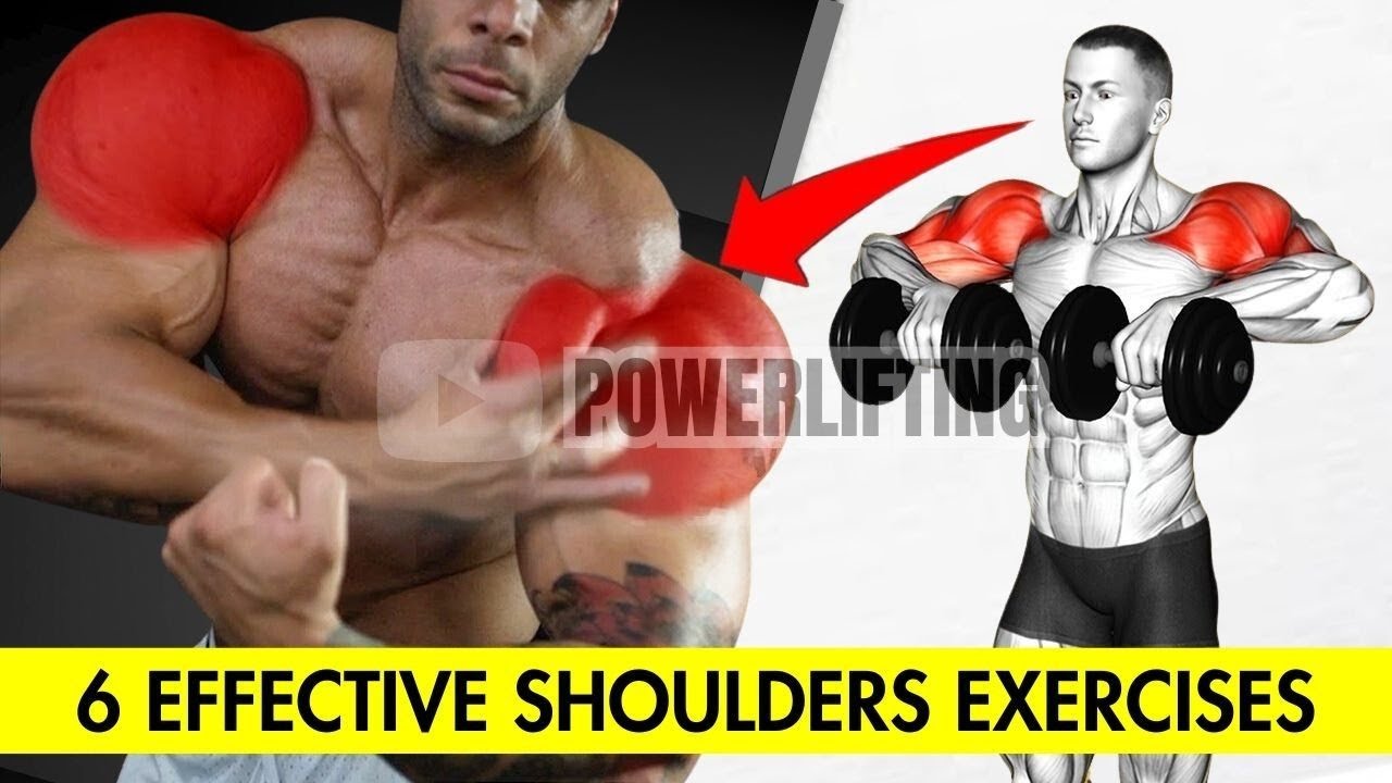 6 Effective Exercises for BIGGER SHOULDERS | BEST SHOULDERS Workout at ...