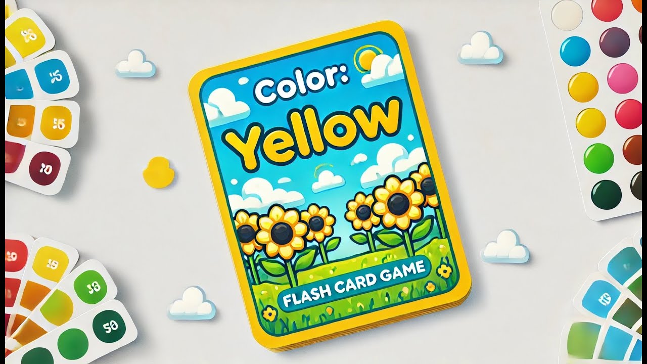 Yellow Color Flash Card | Learn Colors for Kids | StarKidsTV - YouTube