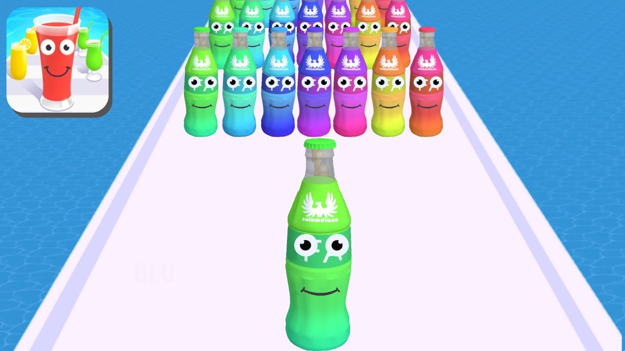 Tik Tok Game Juice Run 🔵🎆🧶 All Levels Gameplay Walkthrough MAX LEVELS ...