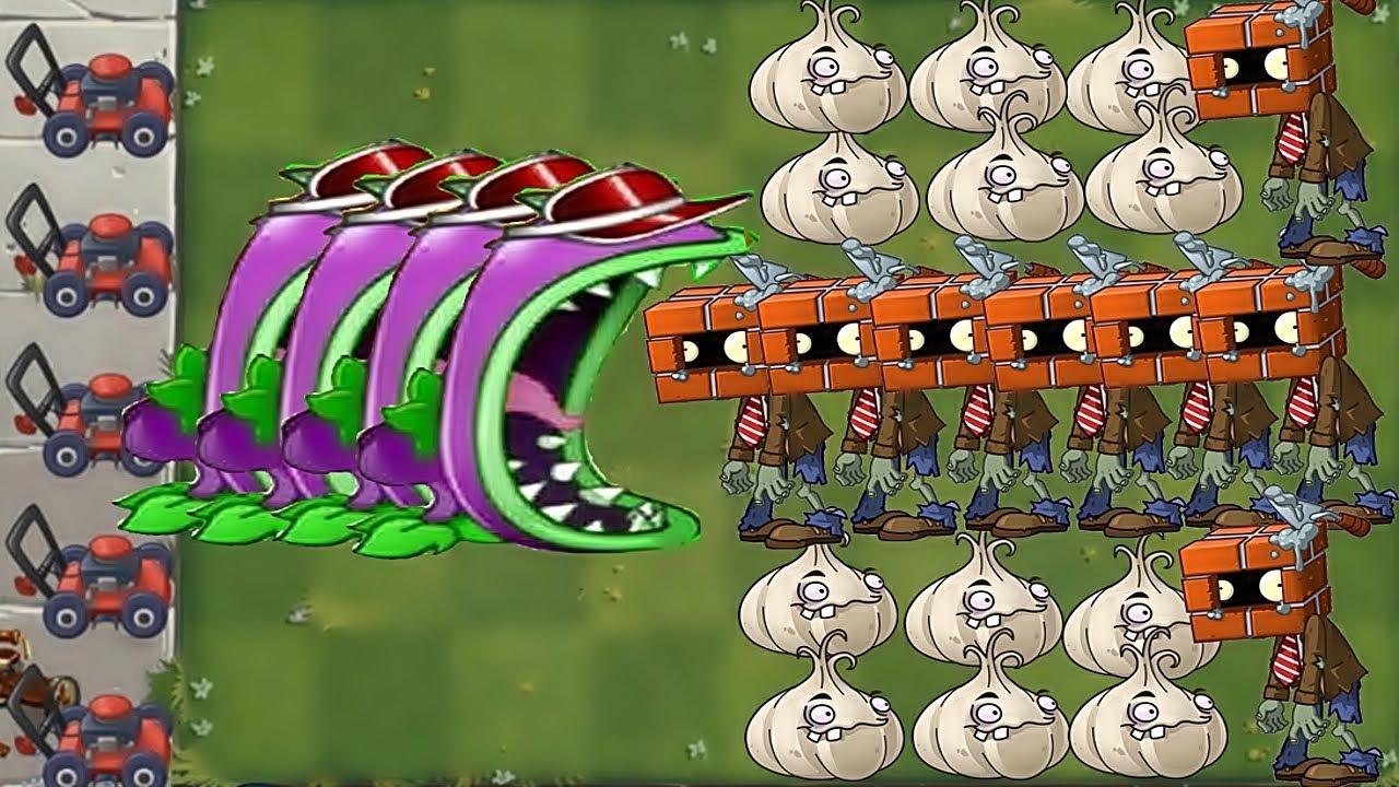 PRO TIP Chomper Pvz2 Vs Garlic Pvz2 in Plants vs. Zombies 2: Gameplay ...