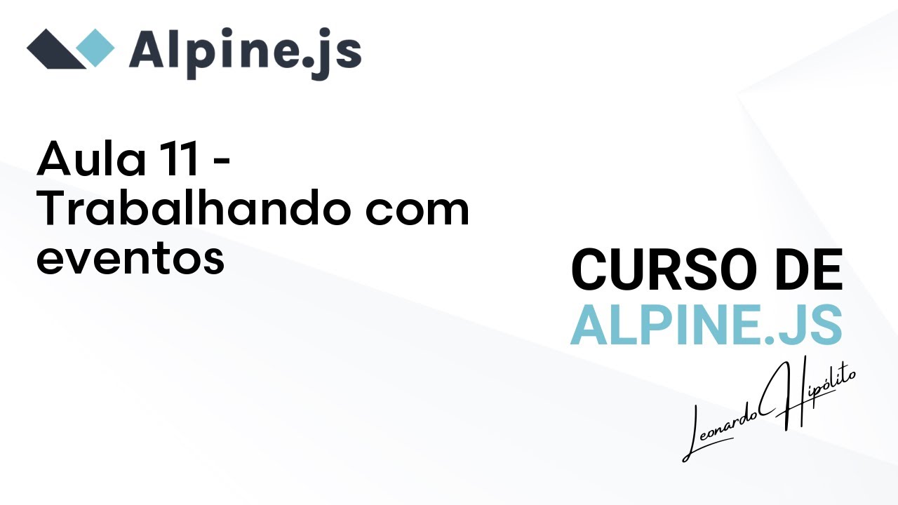 Curso de #Alpine.js - Aula 11 - YouTube