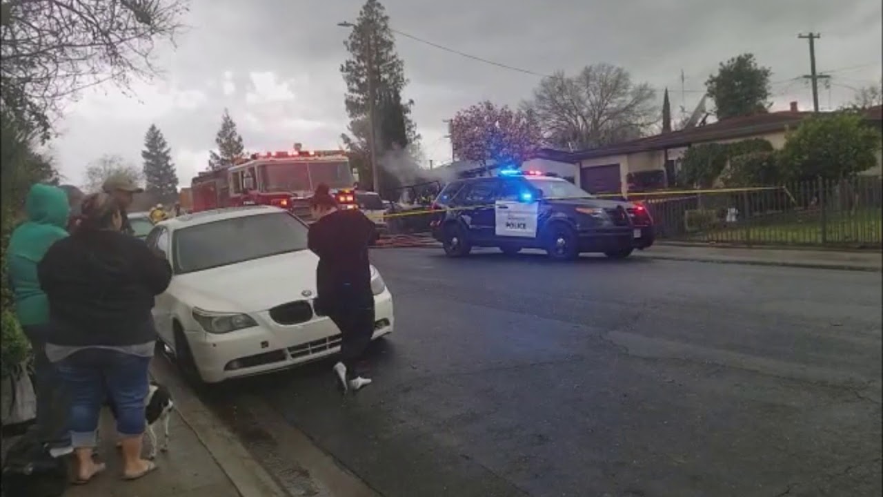 West Sacramento Structure Fire in Bad Weather - YouTube