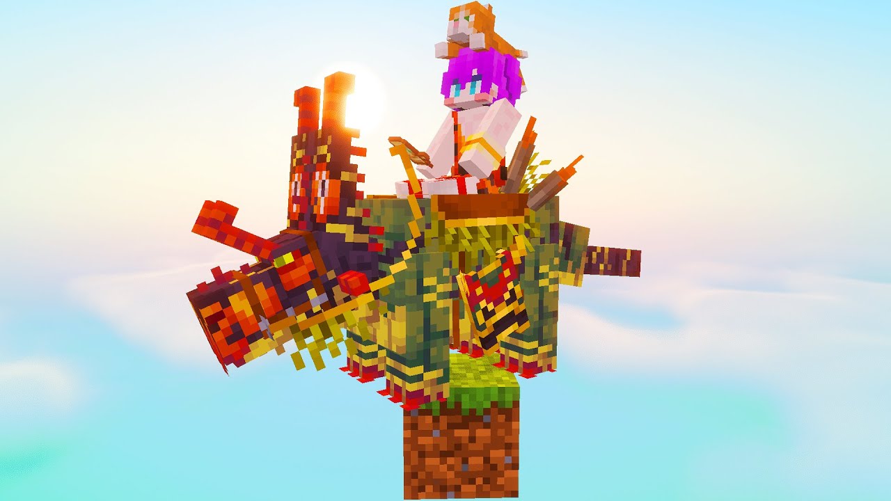 Minecraft ONE BLOCK con DINOSAURIOS #6 - YouTube