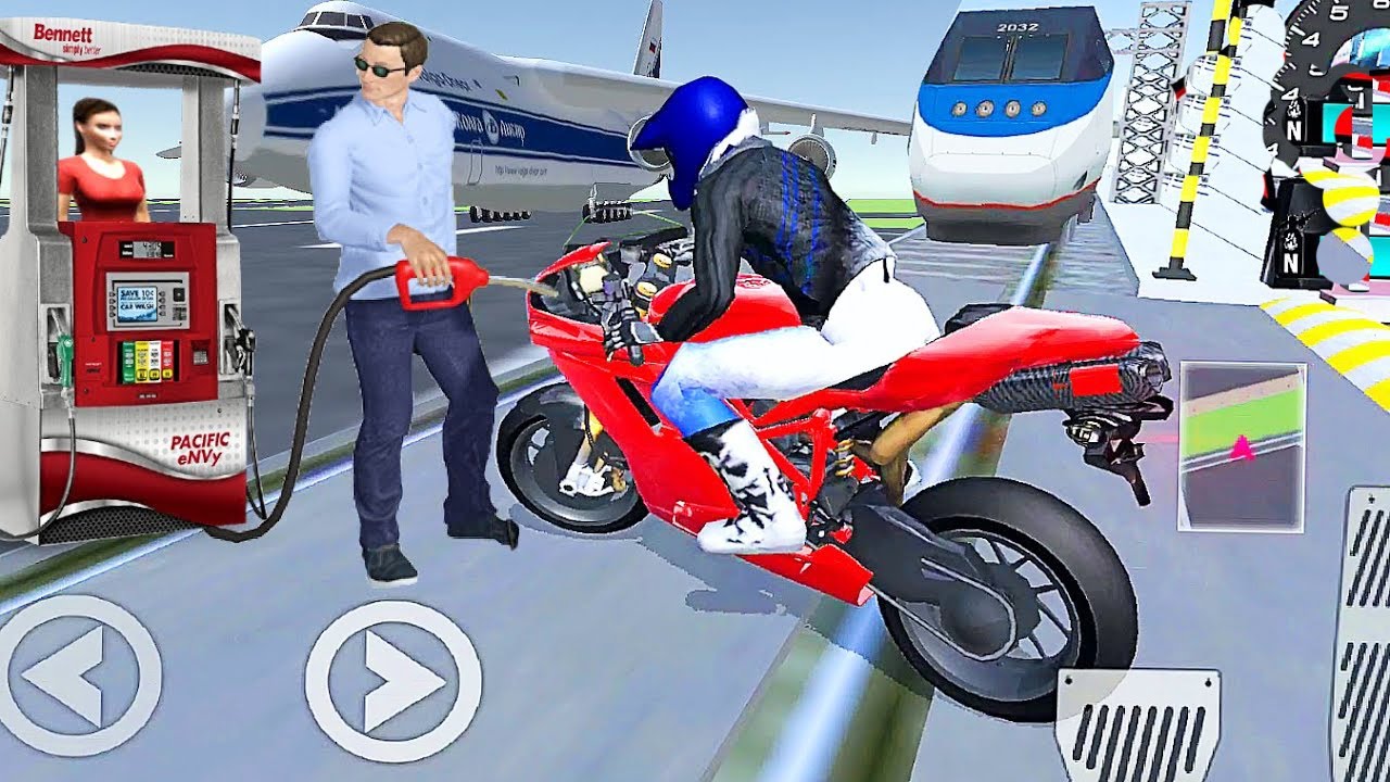 Bike Vs Train Challenge Race Game - Android Gameplay 3D - YouTube