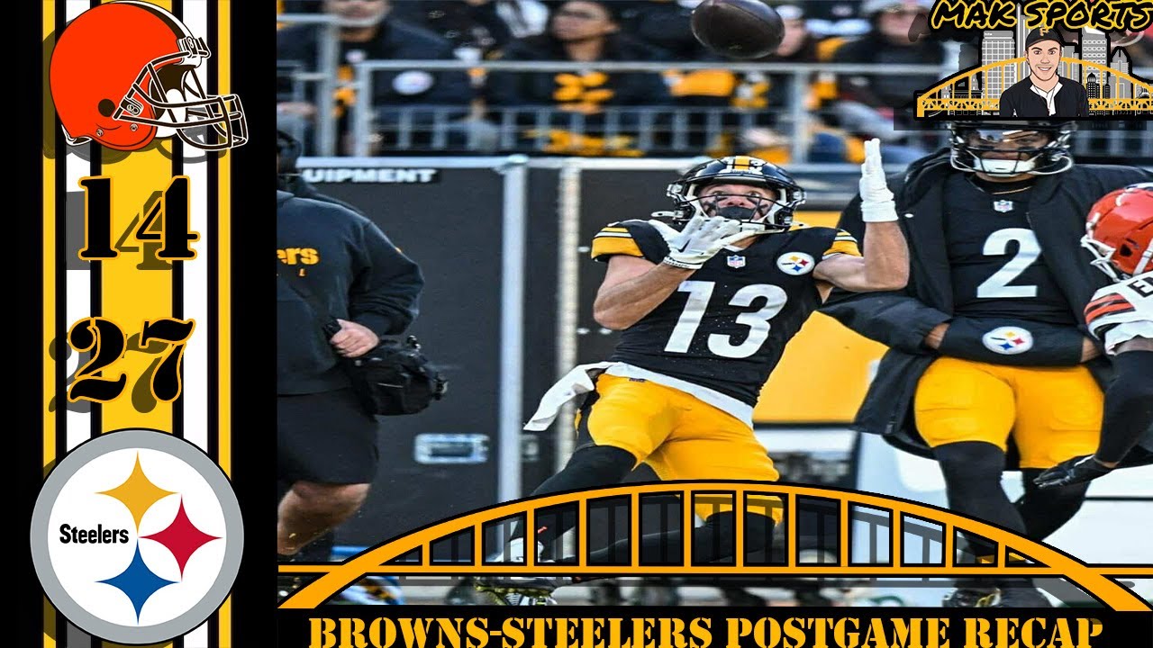 Steelers beat Browns in Pittsburgh AGAIN 27-14! Win number 10! Fan ...