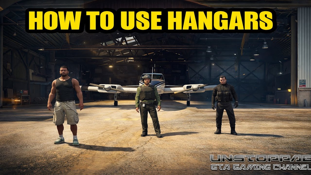 How To Select your Hangar Vehicles GTA 5 . (F) (M) (T) - YouTube