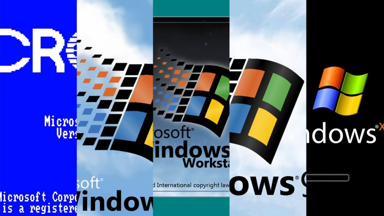 Windows 1.01 - 10 Startup Evolution Animation - YouTube