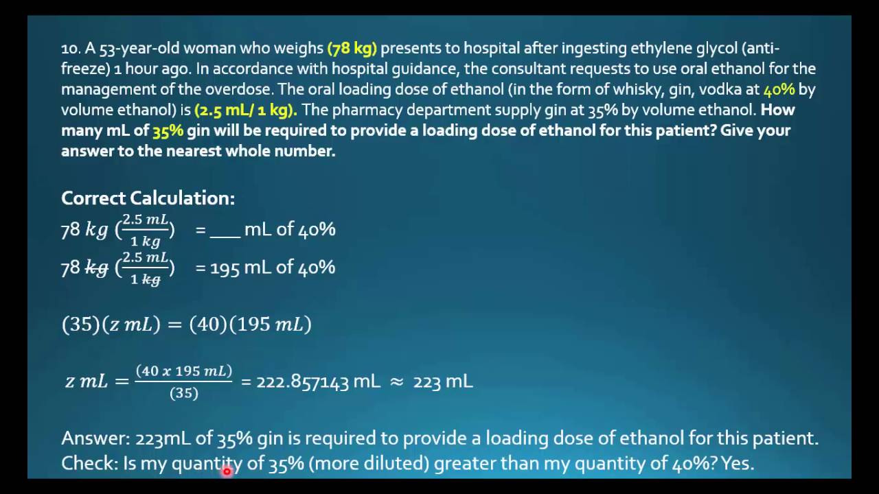 GPHC Exam (Pre-Reg) 2016 Part 1 Question 10 - YouTube