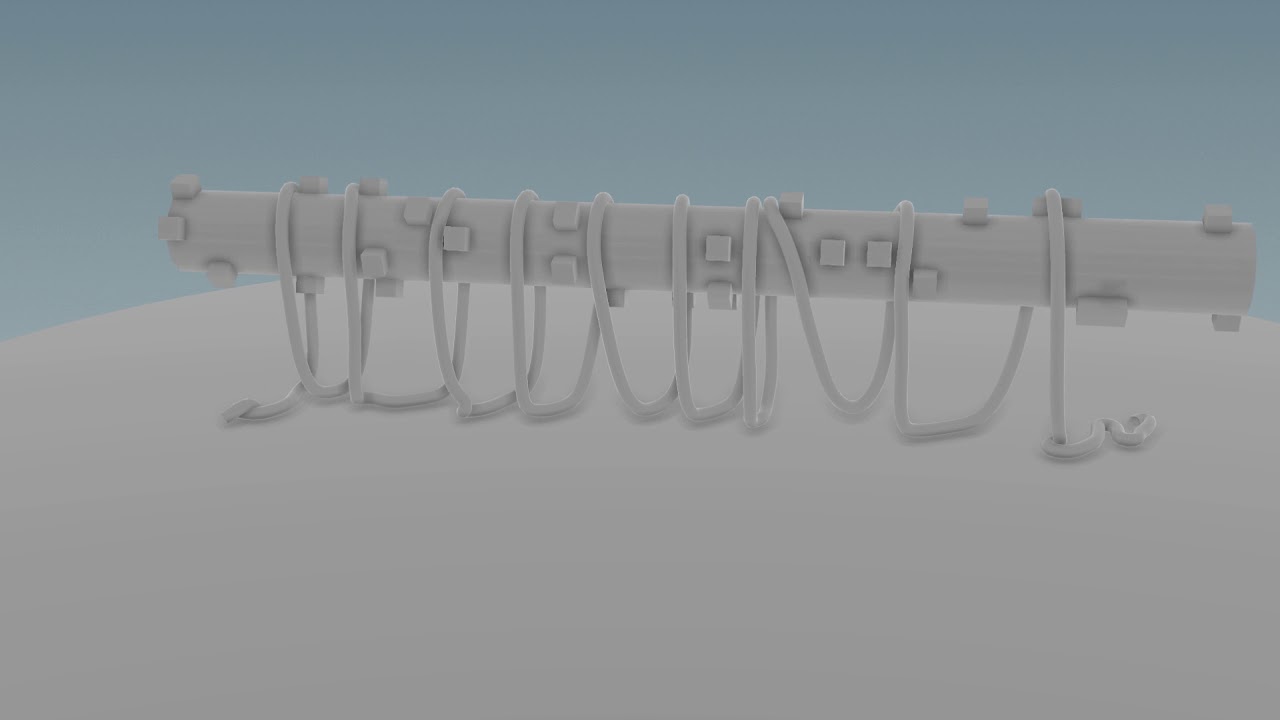 Houdini - Grain rope spiral (scene file) - YouTube