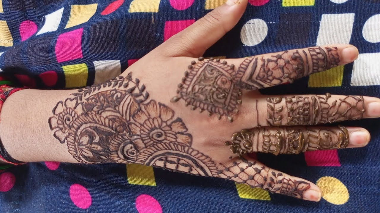 back hand Mehandi design beautiful latest Mehandi and easy and simple ...