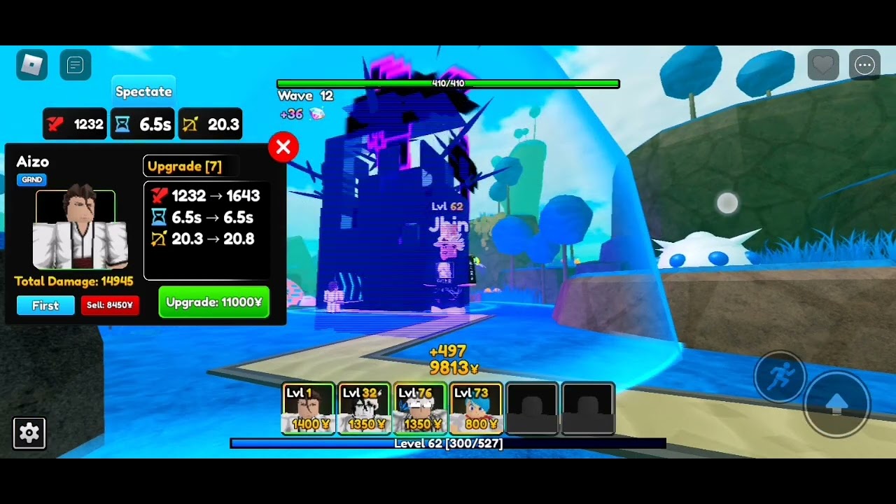 aizen showcase anime adventure - YouTube