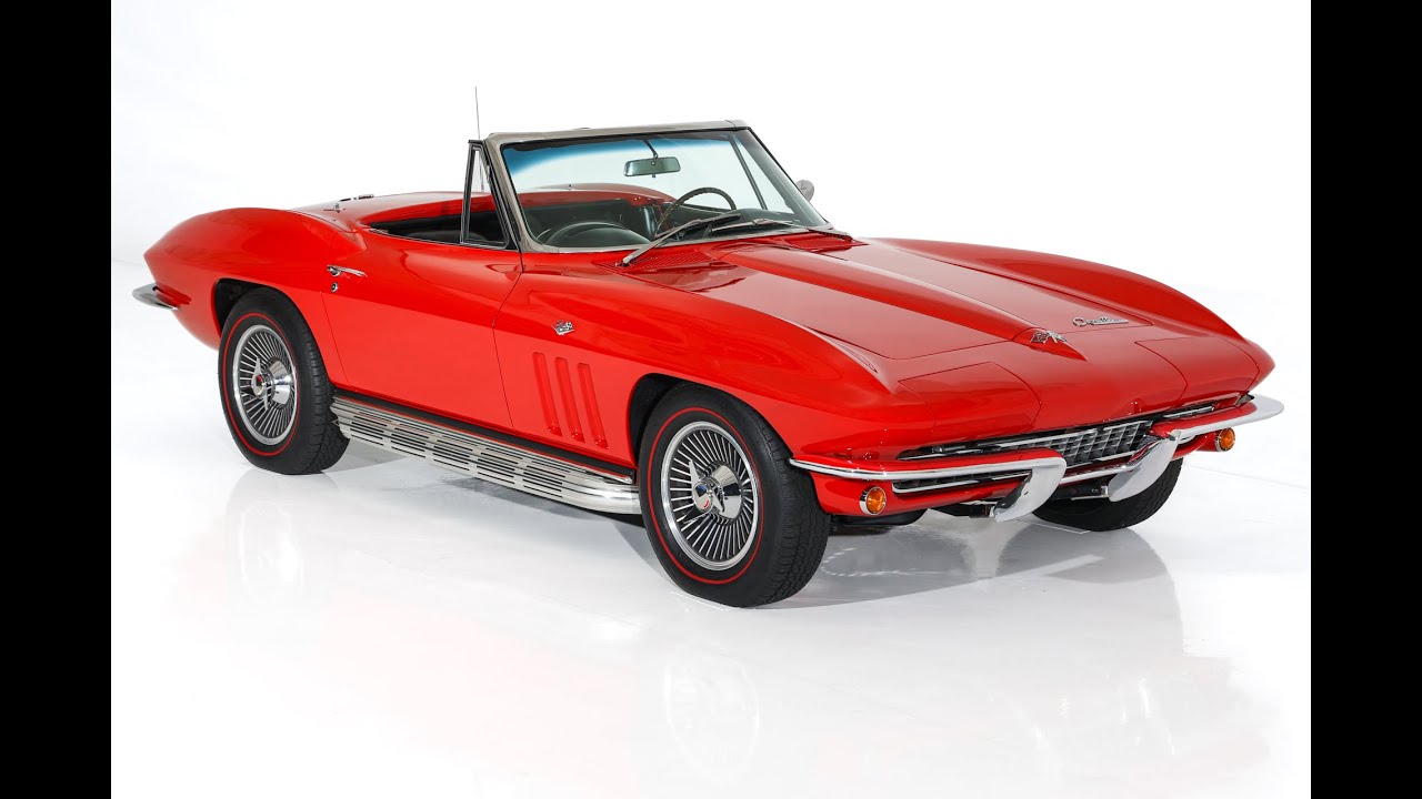 1965 Chevrolet Corvette #s Match 327, 4-Speed KO Rims - YouTube