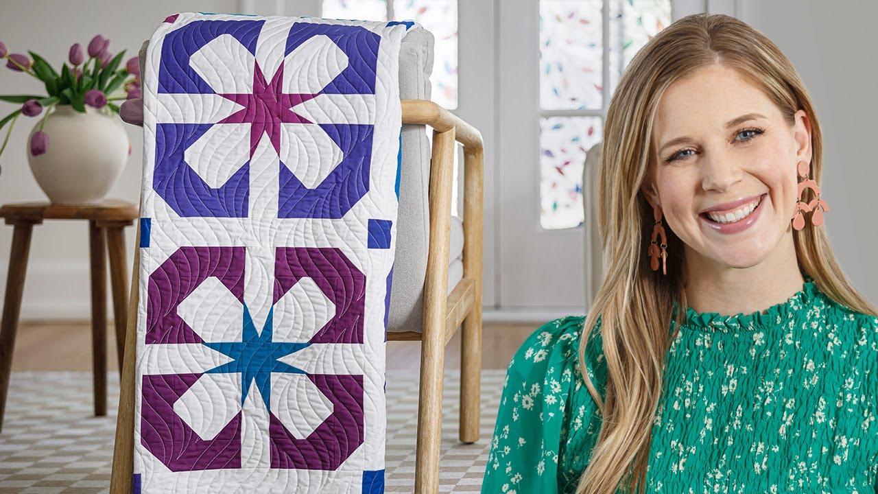 How to Make a Sweet Violet Quilt - Free Quilting Tutorial - YouTube