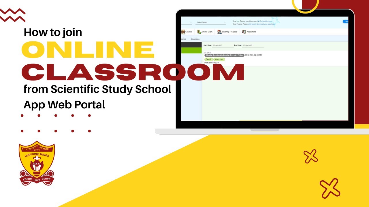 Online Class Student Login Web Portal - YouTube