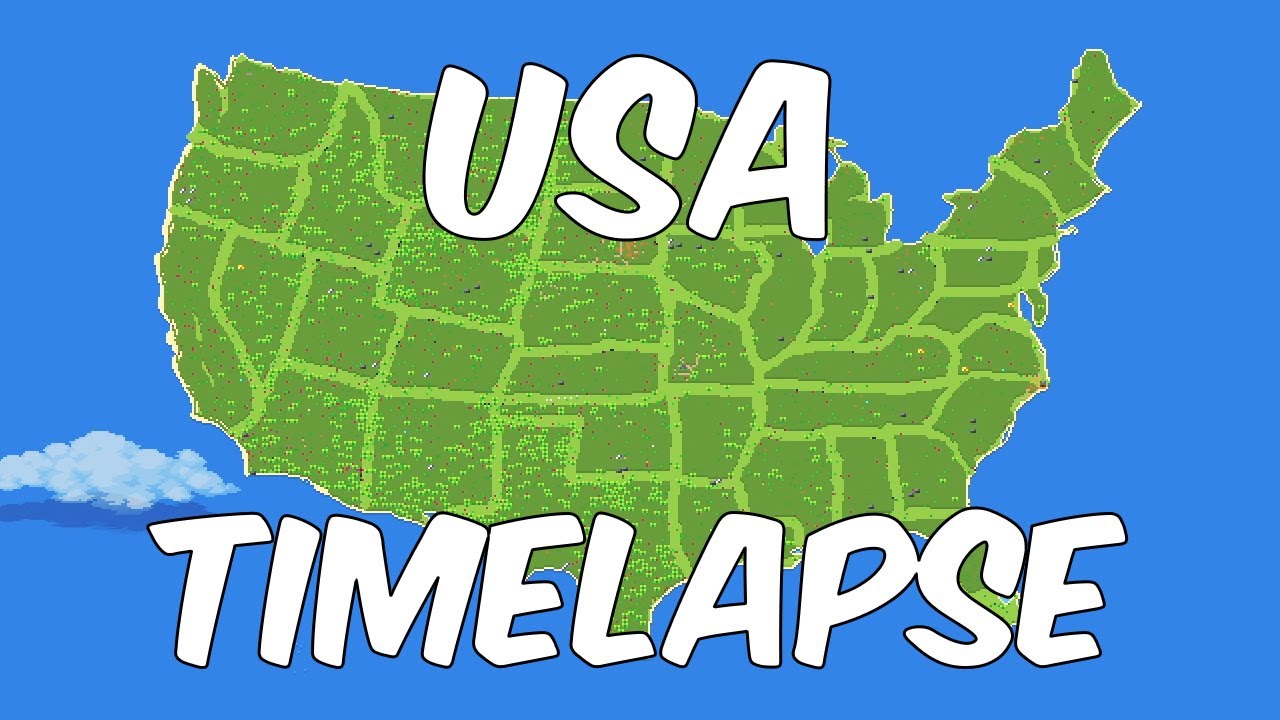 WorldBox Time Lapse - USA Map #worldboxtimelapse - YouTube