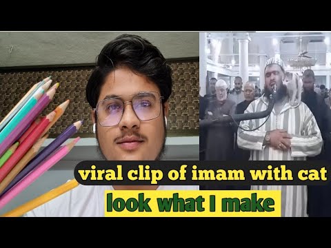 imam cat video & my drawing || imam cat viral video #art #viral # ...