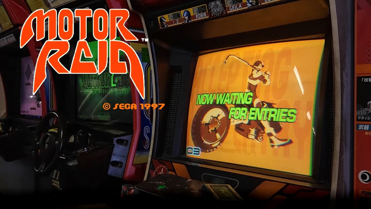 [Arcade Play Sample] 1997 Motor Raid - Practice (Yendas) / 모토 레이드 - 연습 ...