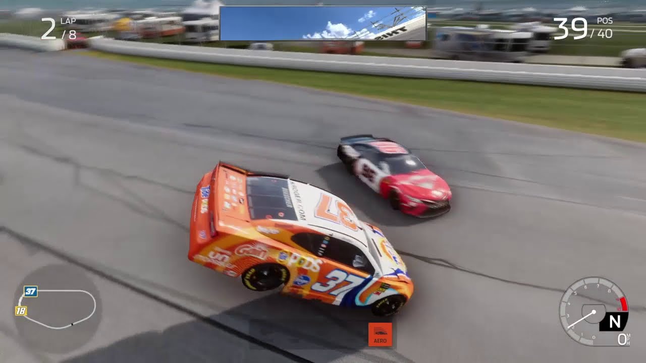 NASCAR HEAT 4 Blowover Compilation - YouTube