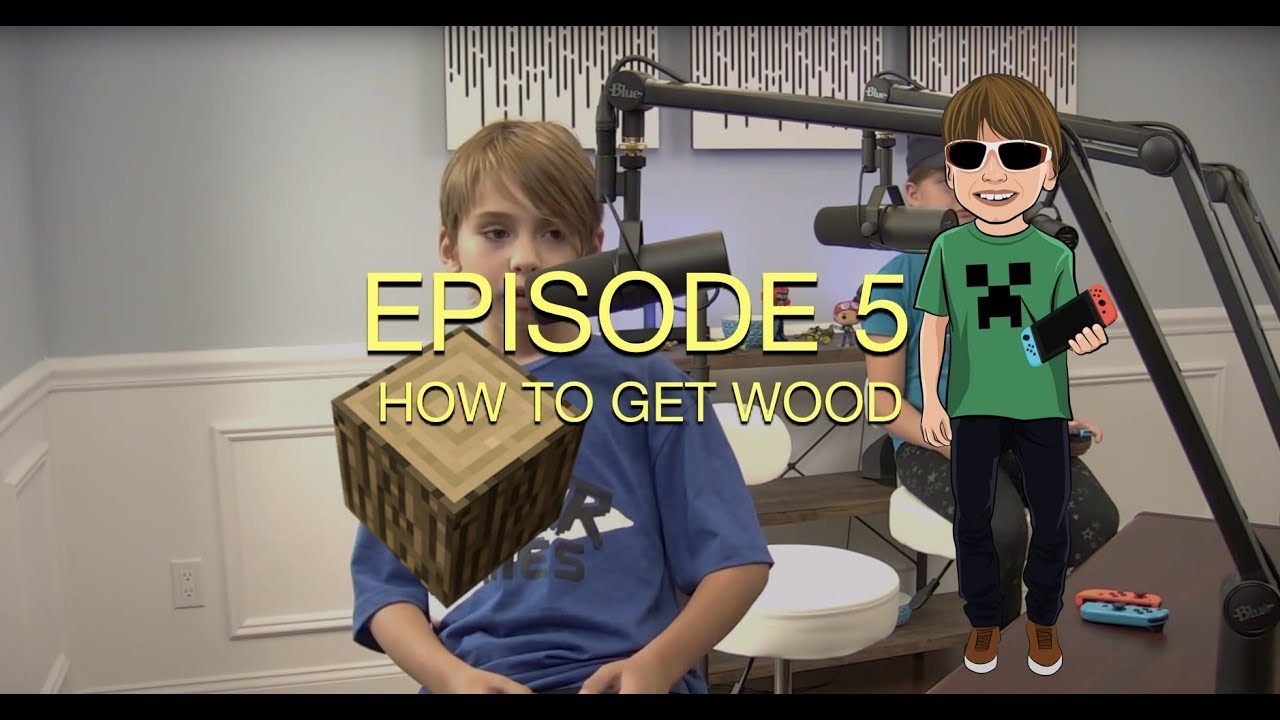 How To Get Wood (first step in getting a Diamond Pickaxe) - Minecraft ...