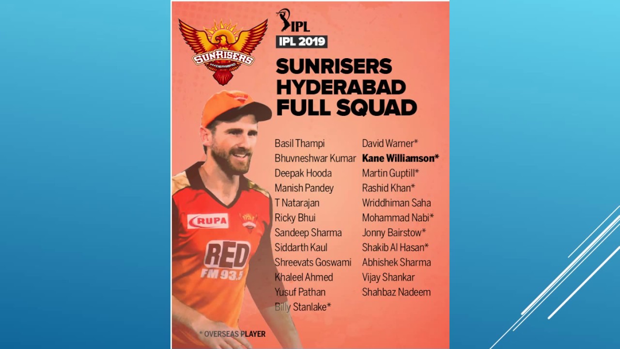 IPL 2019 Teams List | Indian Premier League 2019 - YouTube