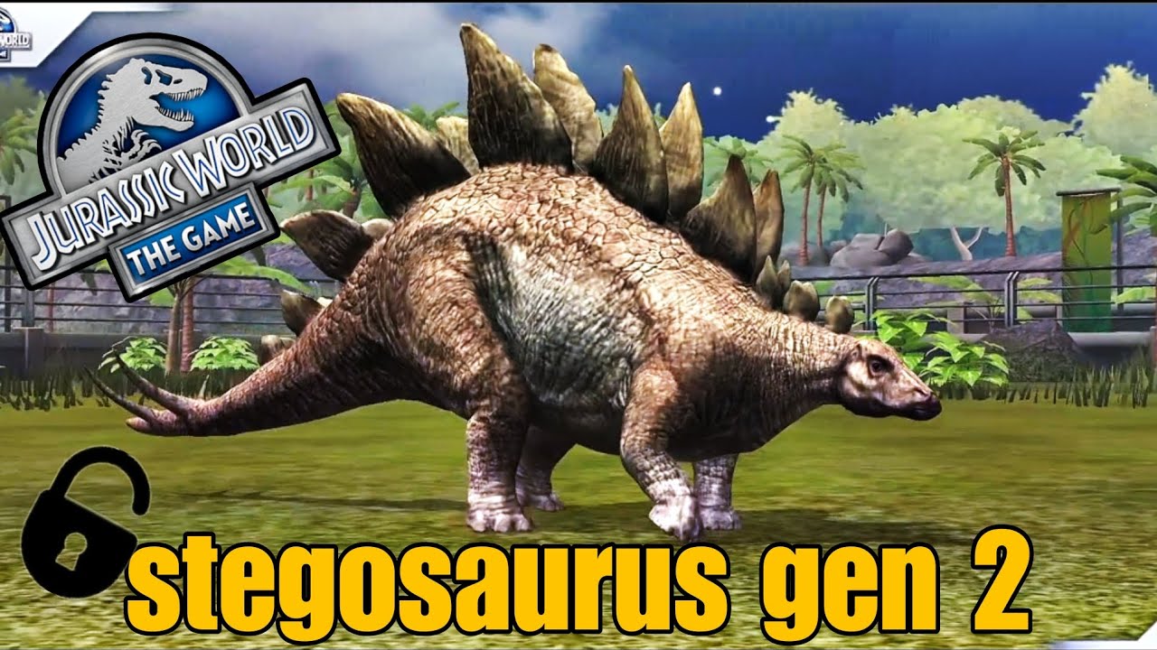 Unlock 🔓 the 🔥 STEGOSAURUS GEN 2 🔥 || Jurassic world the game ...