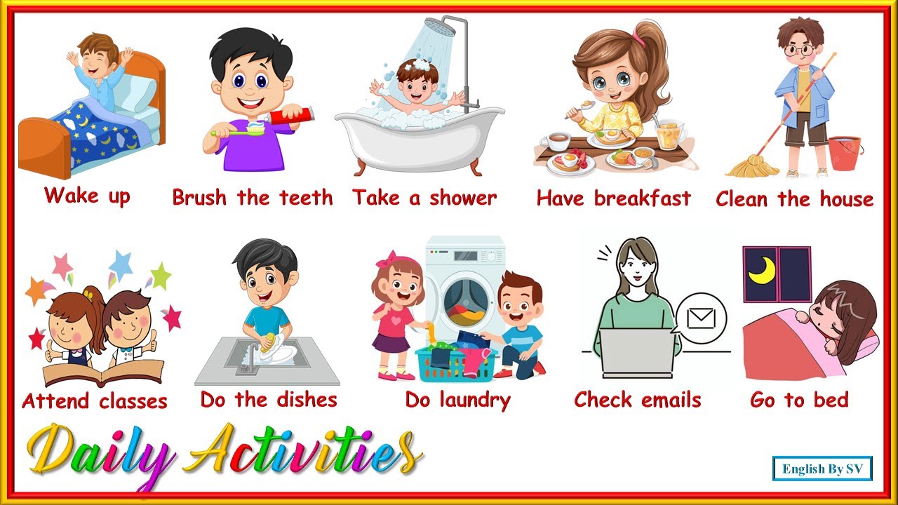 Learn Master Daily Routine Words in English – Beginner's Guide - YouTube