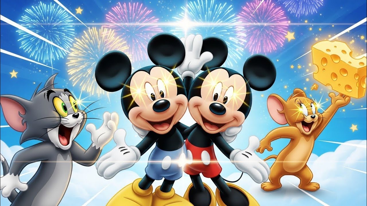 Tom & Jerry Meet Mickey Mouse & Minnie Mouse 🐱🐭🐭🎀 | Super Fun Kids ...