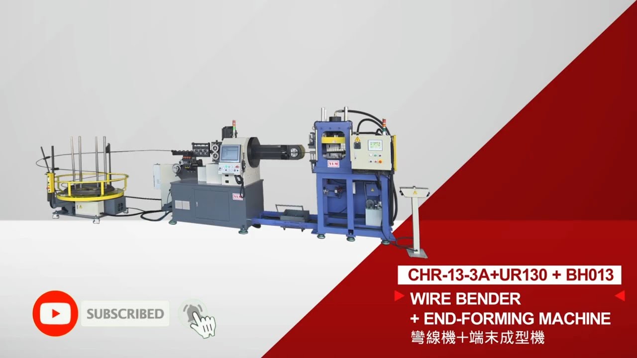 Wire bender machine+end forming machine - YouTube