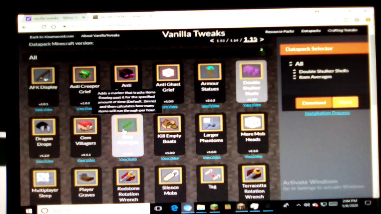 How To Install Data Packs From Vanilla Tweak's - YouTube