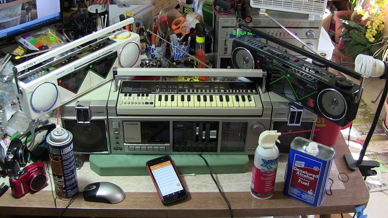 Fisher SC-300K & Sony CFS-W50 #2 restored Recording cassette playing ...
