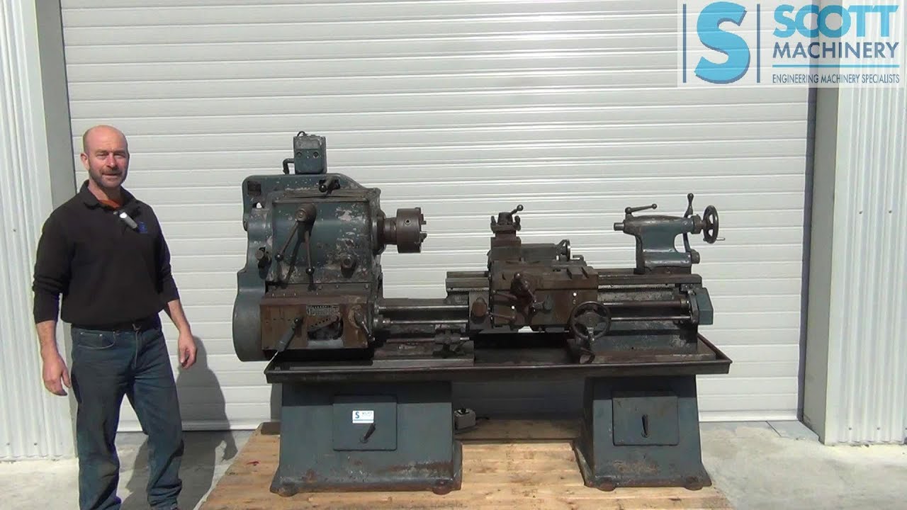 Wilson Used Gap Bed Lathe - YouTube