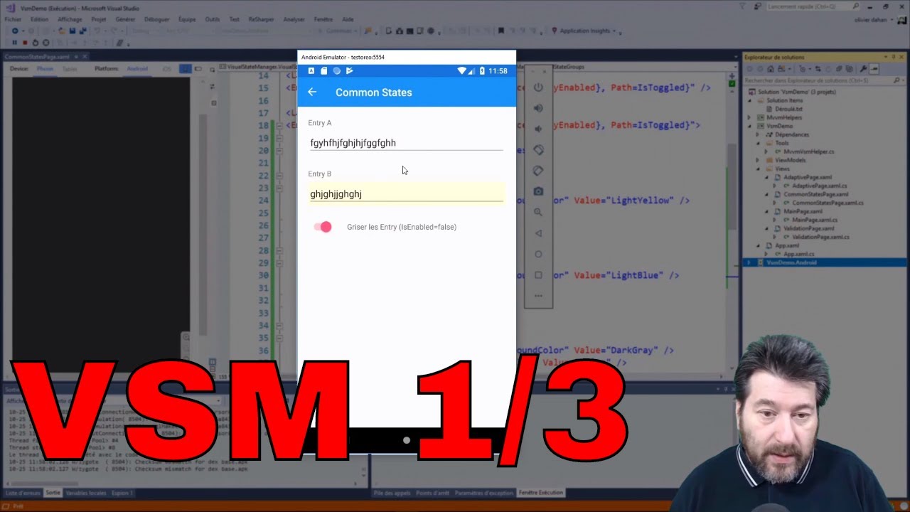 Le Visual State Manager des Xamarin.Forms 1/3 - YouTube