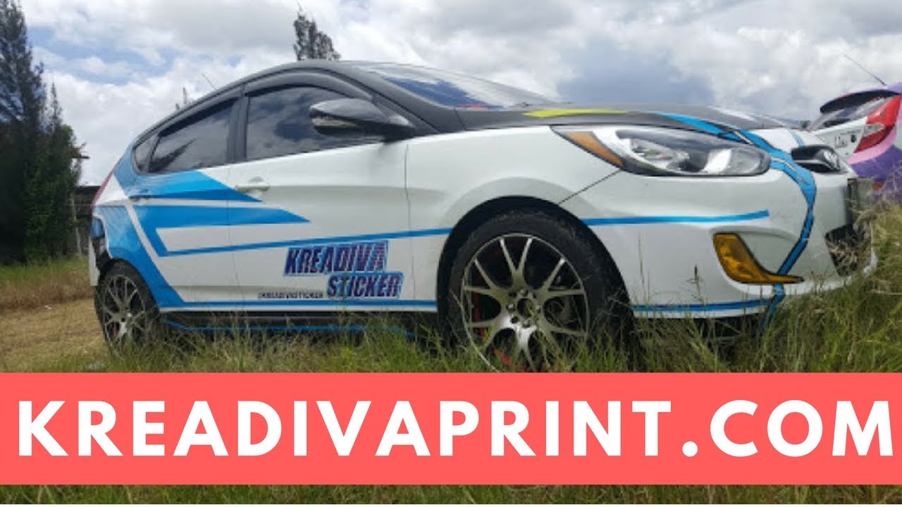 Contoh Cutting Sticker Mobil - YouTube