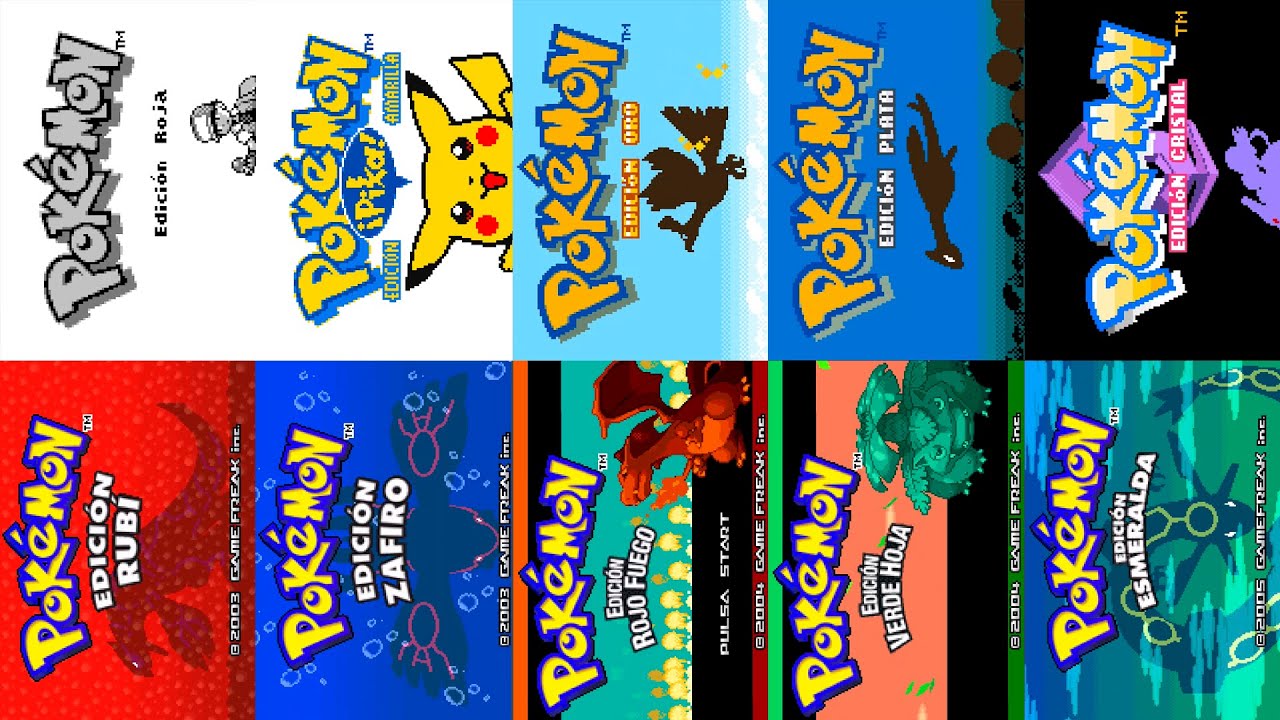 Todas las INTROS de Pokémon de Game Boy, Game Boy Color y Game Boy ...