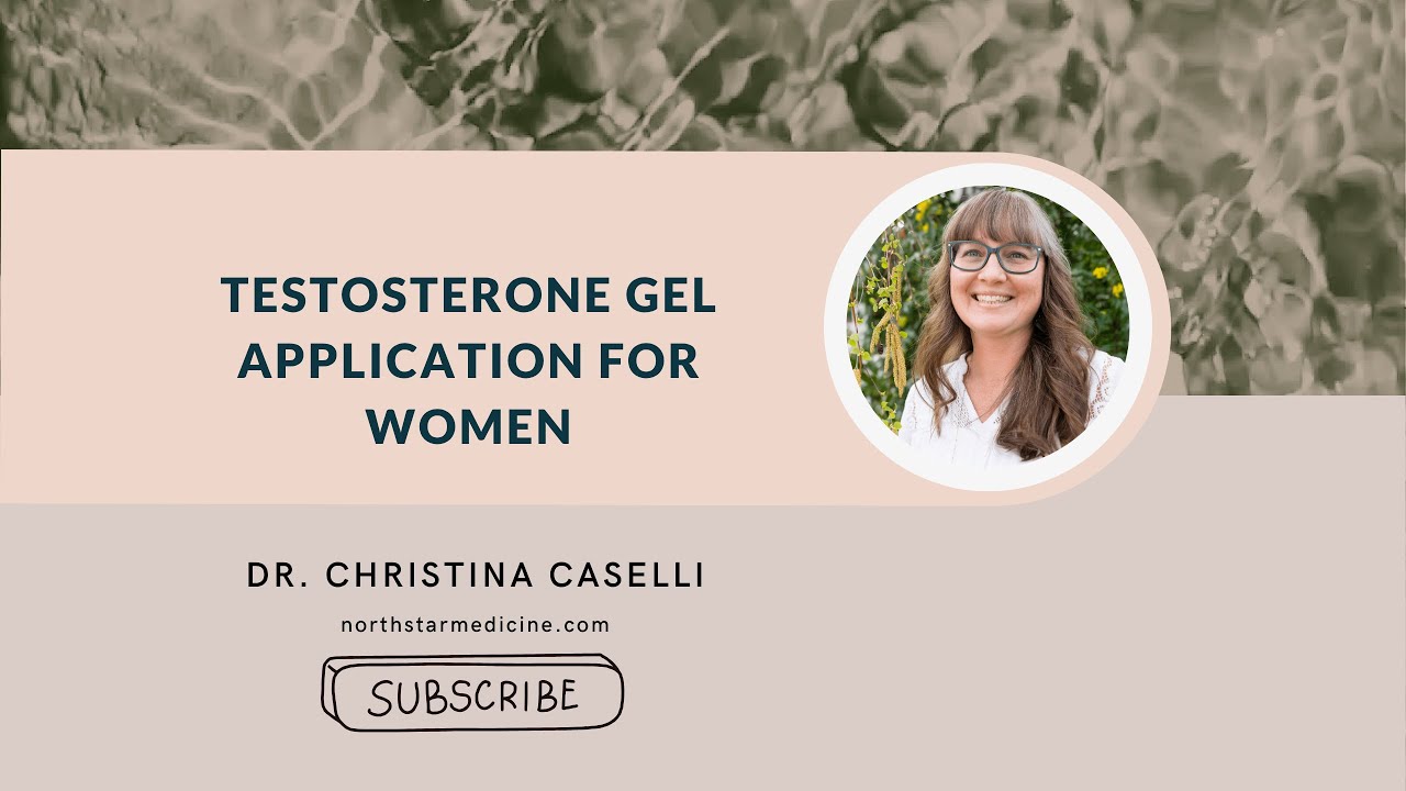 Testosterone Gel Application for women - YouTube
