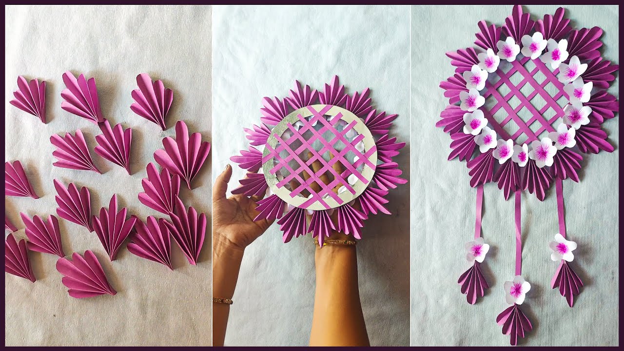 Wall Hanger Paper Craft | Paper Craft Making | Craft Making | Paper ...