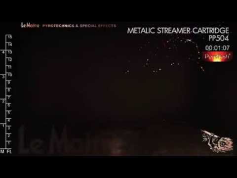 PP504 Pyroflash Large Metallic Streamer Cartridge - Multi - YouTube
