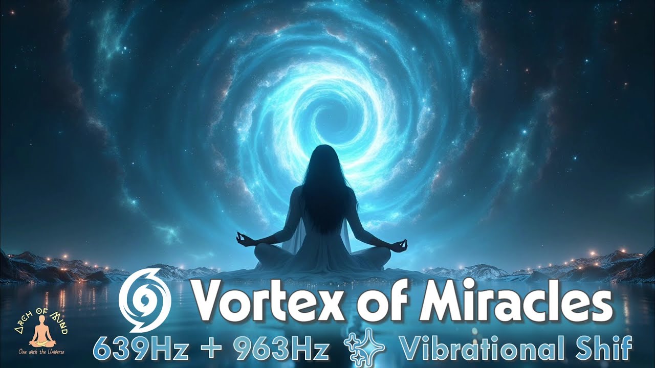 Open the Vortex of Miracles 639Hz + 963Hz Vibrational Shift Sound Codes - YouTube