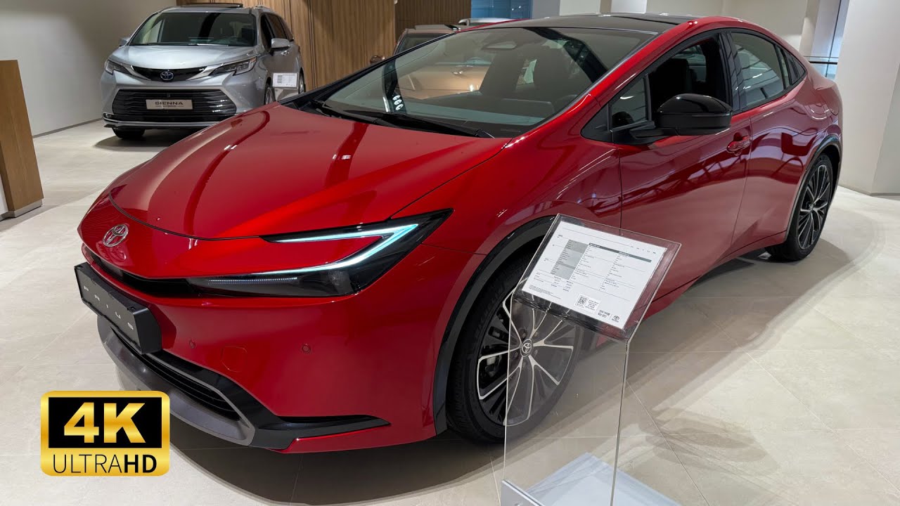 [4K] TOYOTA Prius HEV XLE Emotional Red Walkaround Review - YouTube