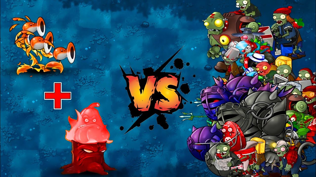 PVZ FUSION 2.1.5 : NEW ULTIMATE FIRE THREE PEASHOOTER CAMBO ULTIMATE ...