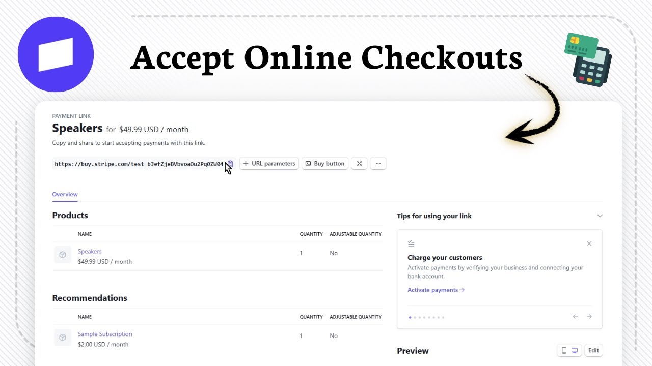 How to receive online payments with Stripe (Customer Pay) - YouTube